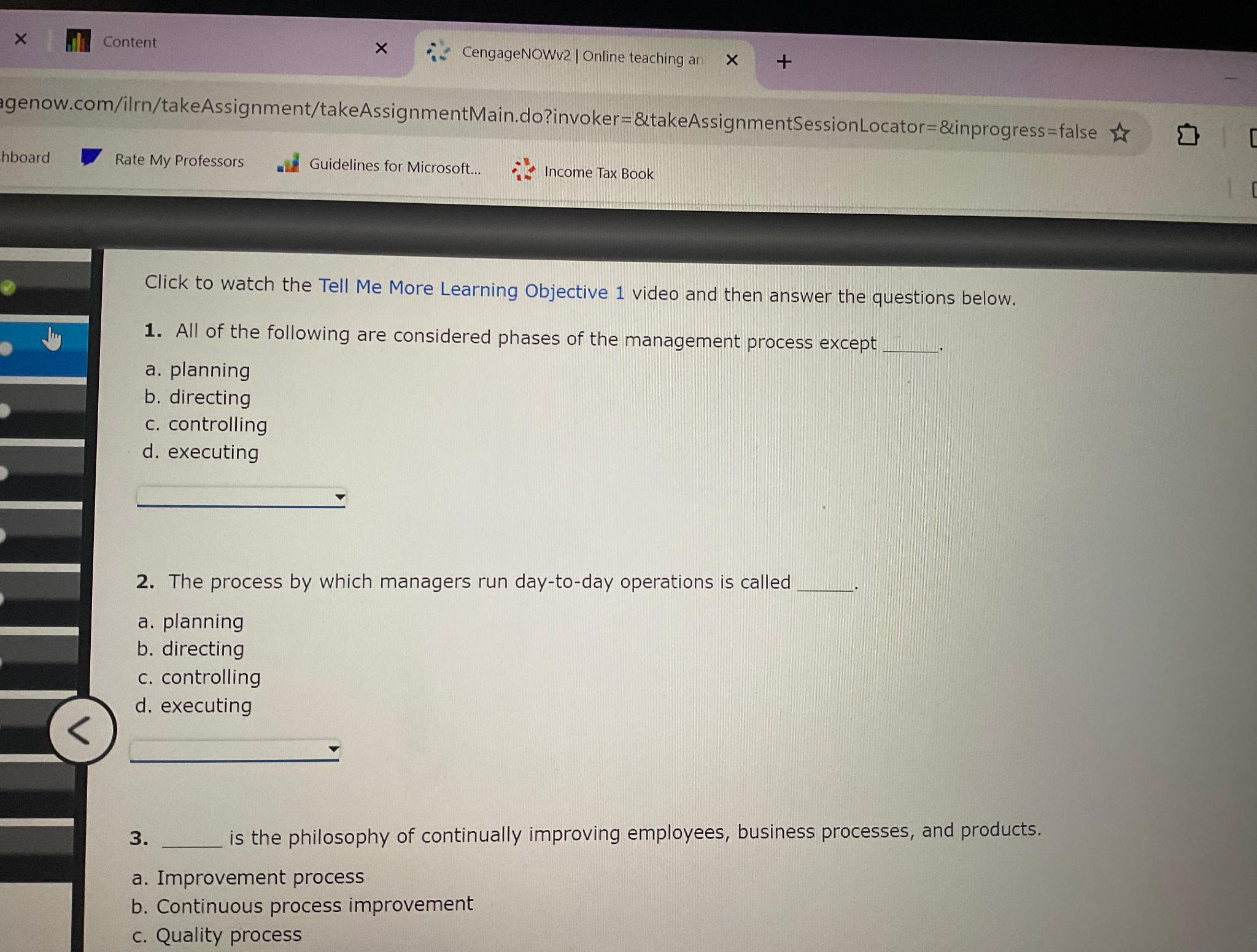 Solved Click to watch the Tell Me More Learning Objective 1 | Chegg.com