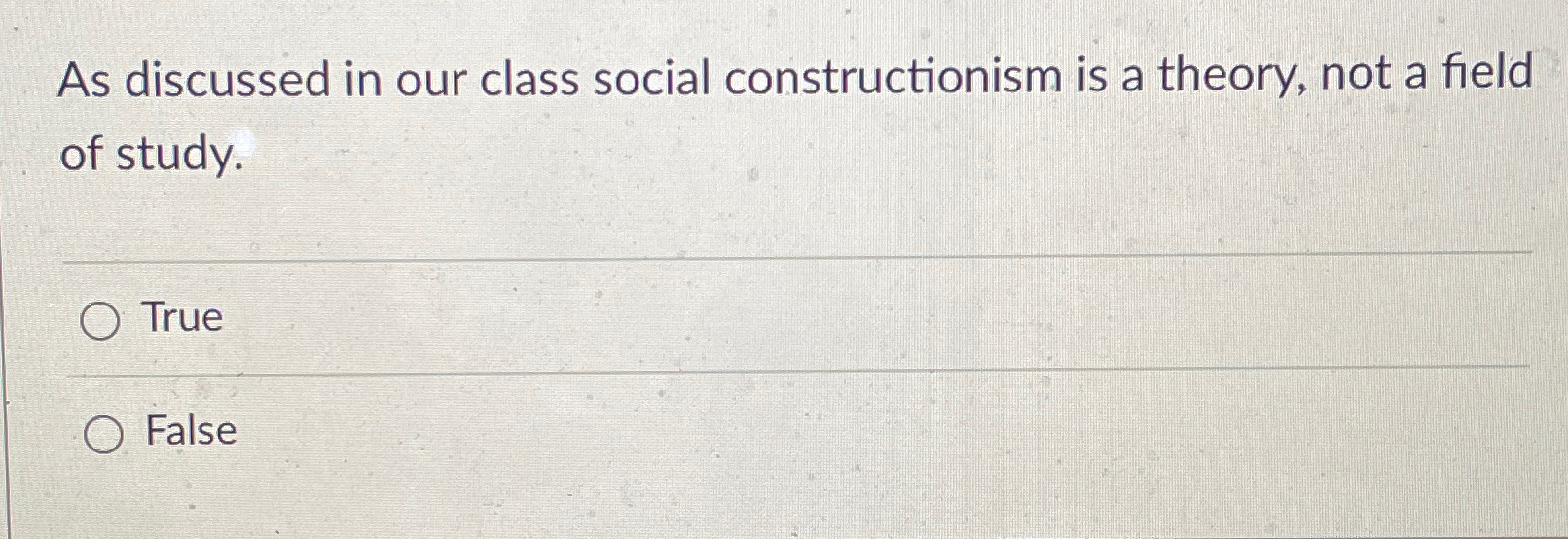 Solved As discussed in our class social constructionism is a | Chegg.com