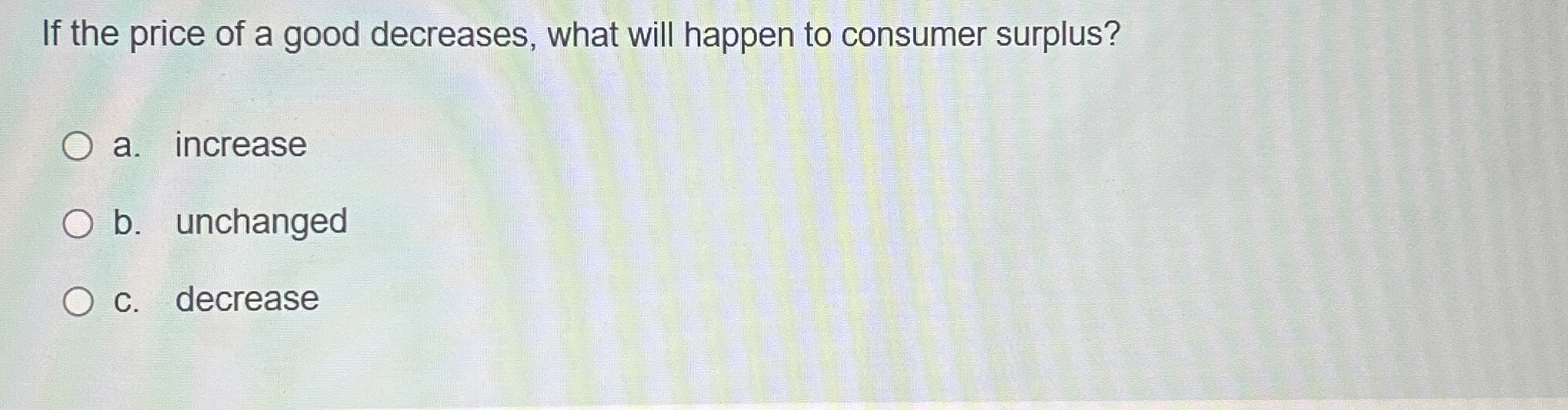 Solved If the price of a good decreases, what will happen to | Chegg.com