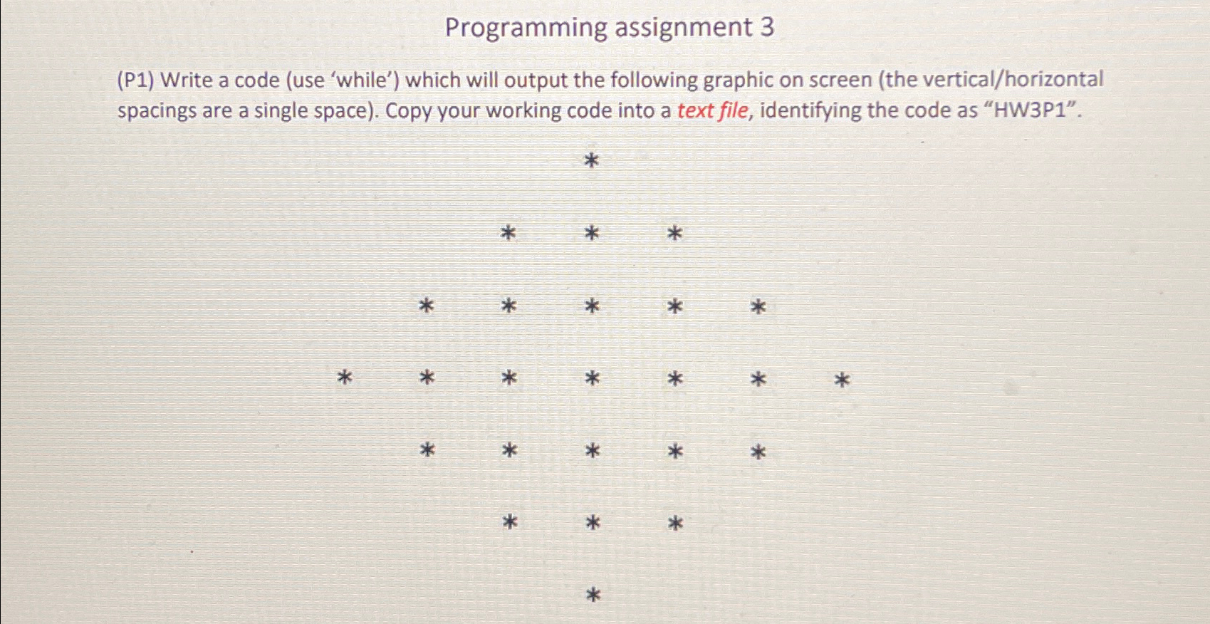 Solved Programming assignment 3(P1) Write a code (use | Chegg.com Solved Programming assignment 3(P1) Write a code (use | Chegg.com