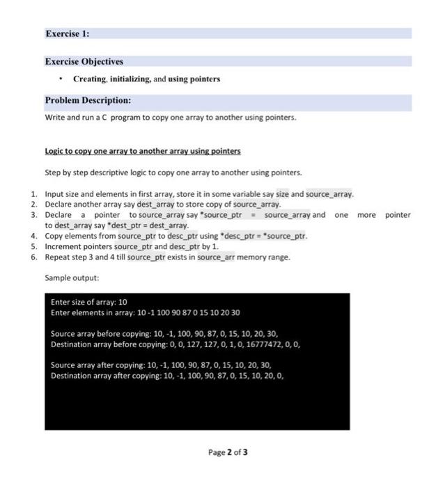 Solved Exercise Objectives Creating Initializing And 0699