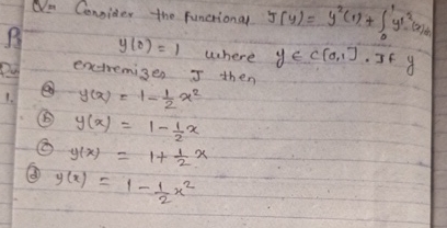 Solved Q= ﻿Consider the functional | Chegg.com