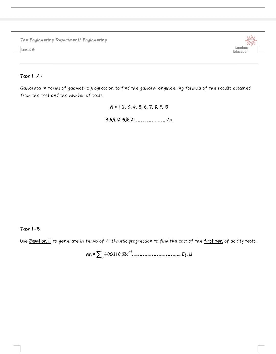 Solved The Engineering Department/ Engineering Level 5 | Chegg.com