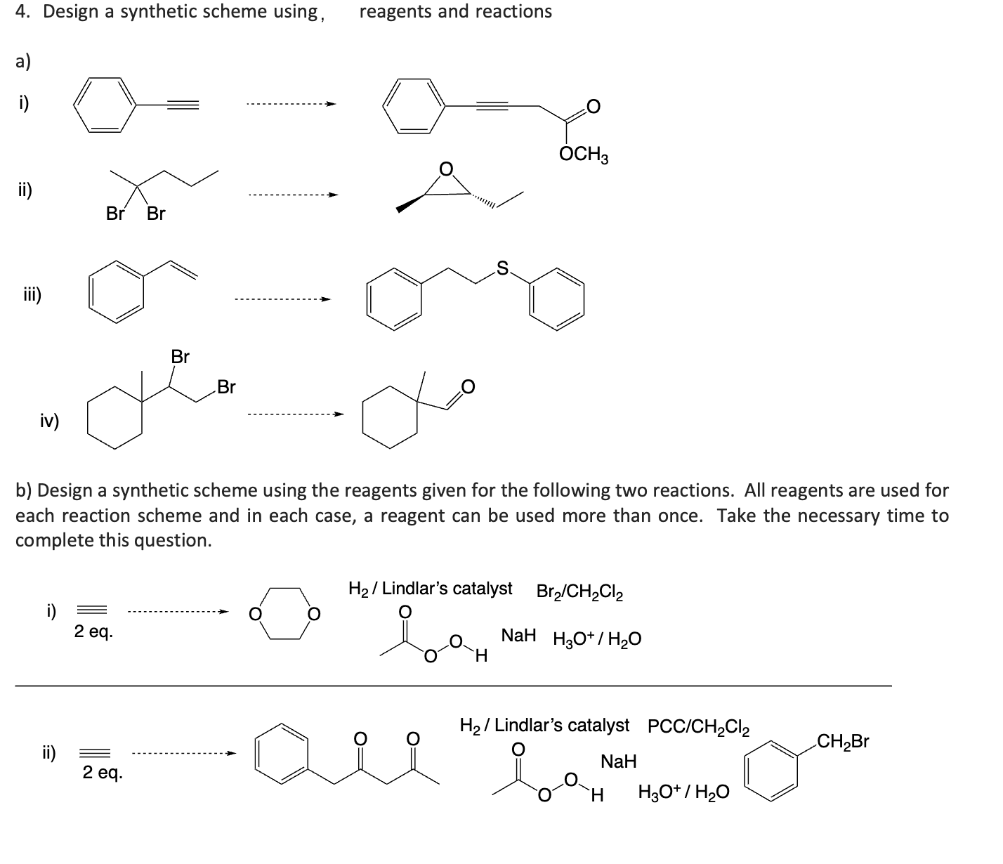 Solved Design a synthetic scheme | Chegg.com