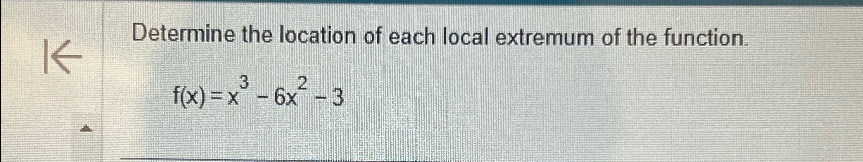 Solved Determine the location of each local extremum of the | Chegg.com