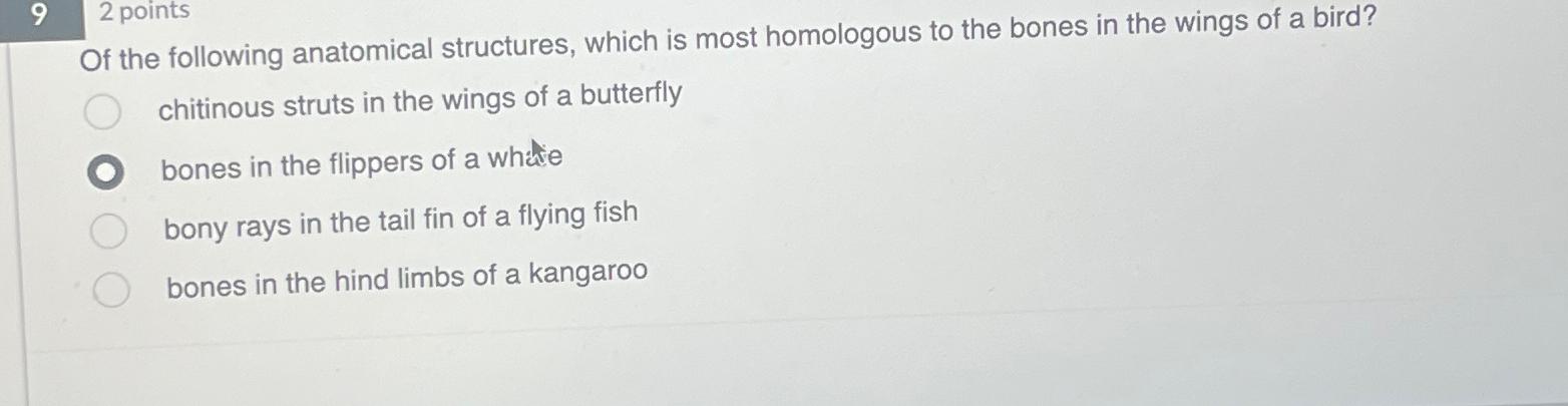 Solved 9,2 ﻿pointsOf the following anatomical structures, | Chegg.com