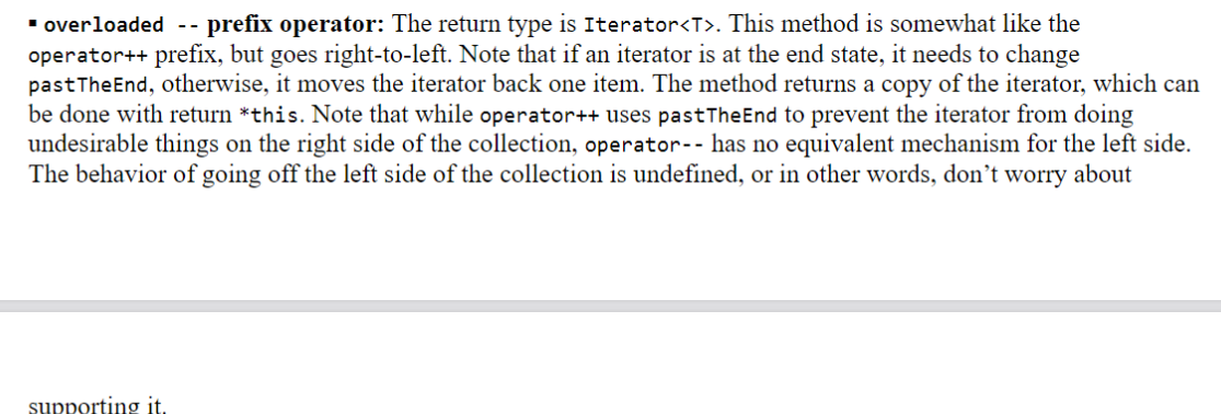 Solved Here is my IteratorDecrement: ```// ﻿operator-- | Chegg.com