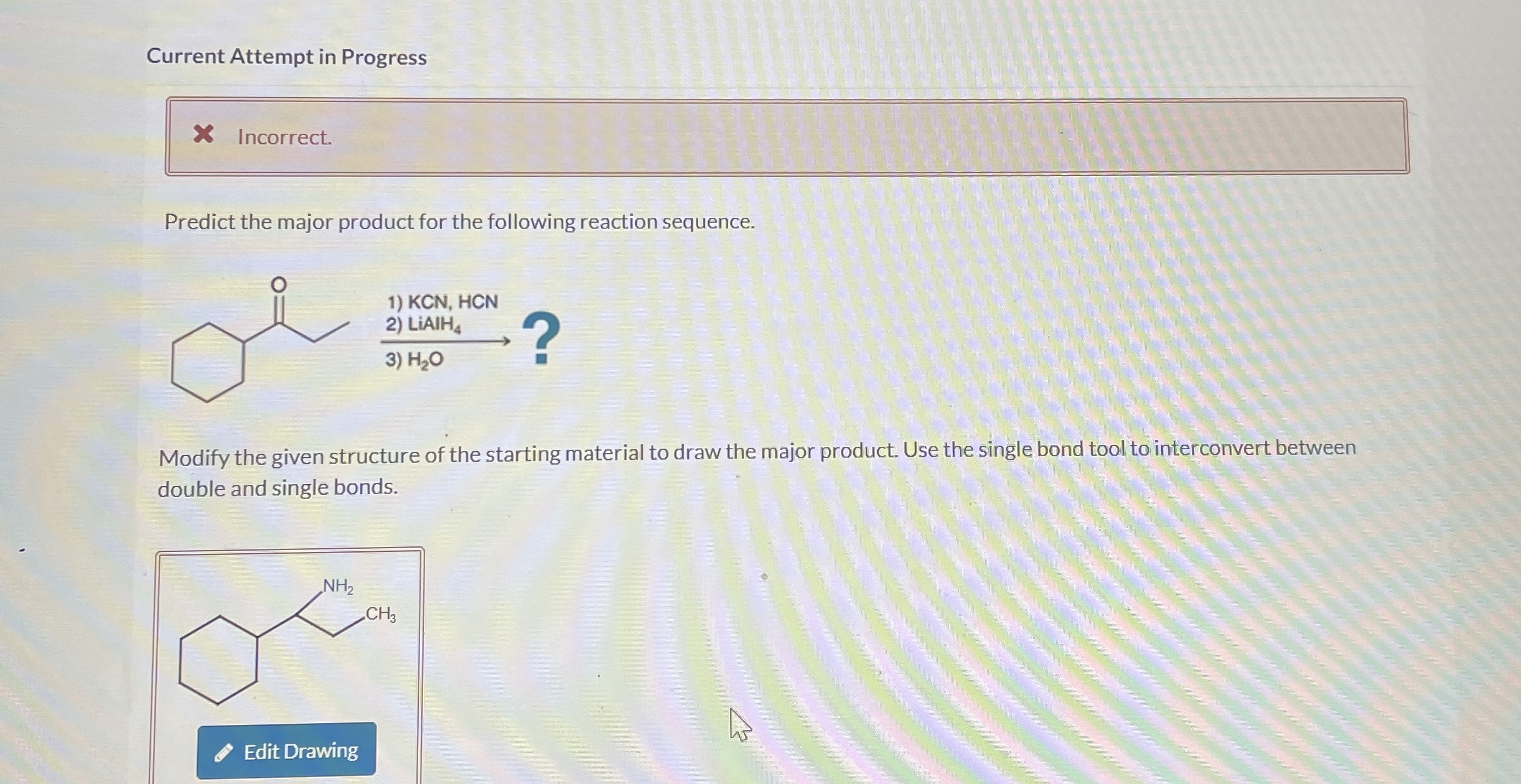 Solved Current Attempt in ProgressX Incorrect.Predict the | Chegg.com