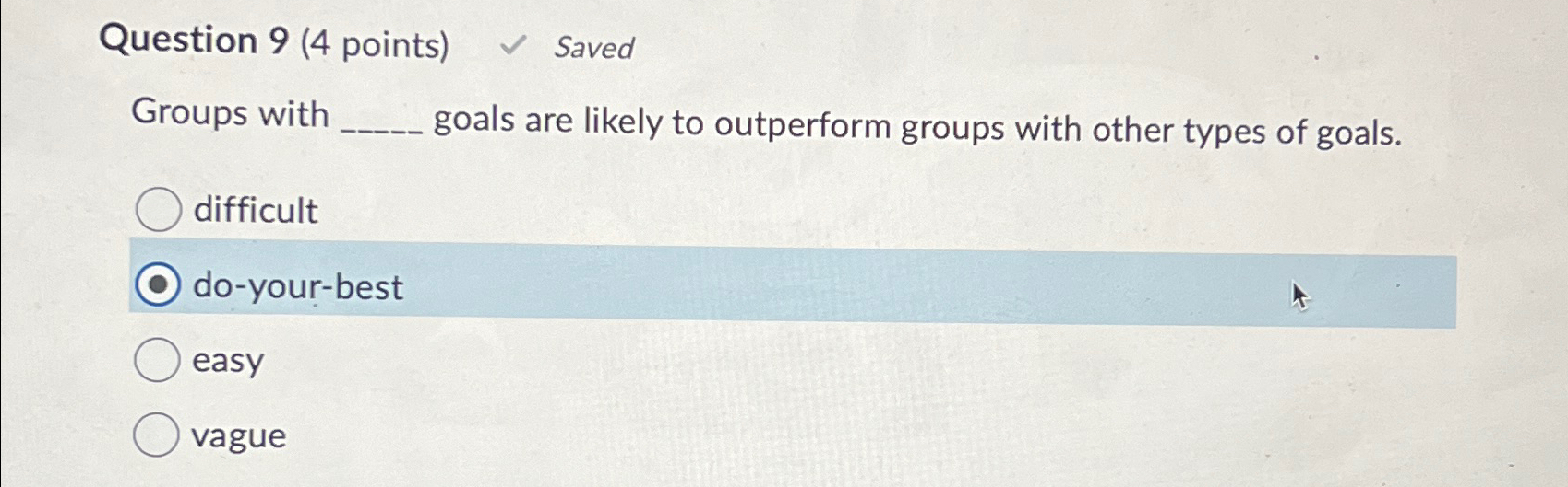 Solved Question 9 (4 points) SavedGroups with goals are | Chegg.com Solved Question 9 (4 points) SavedGroups with goals are | Chegg.com