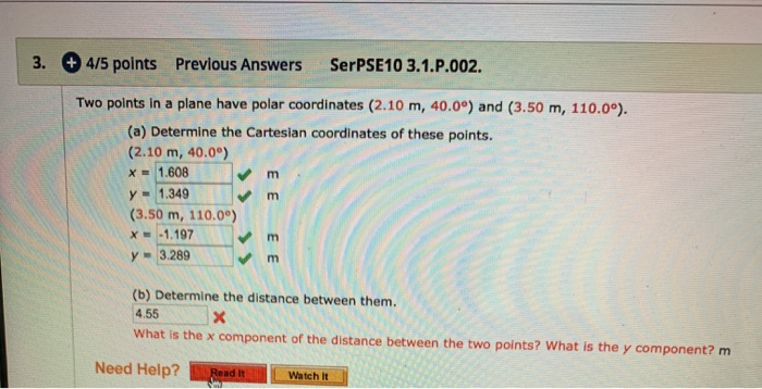 Solved 3. + 4/5 points Previous Answers SerPSE10 3.1.P.002. | Chegg.com Solved 3. + 4/5 points Previous Answers SerPSE10 3.1.P.002. | Chegg.com