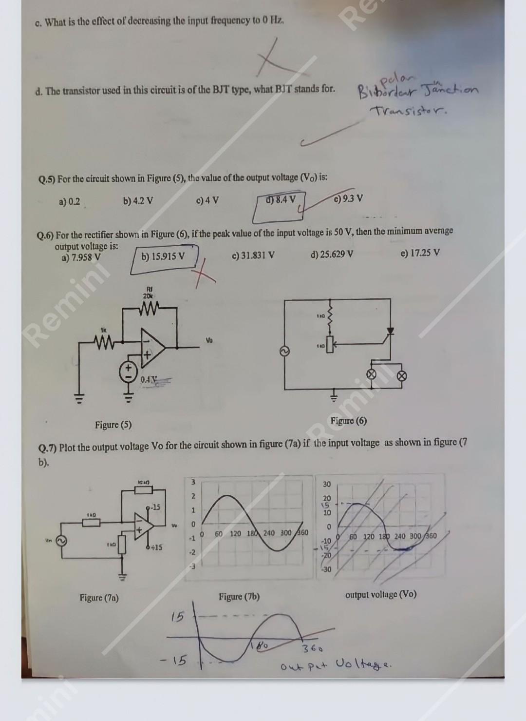 Solved c. What is the effect of decreasing the input | Chegg.com