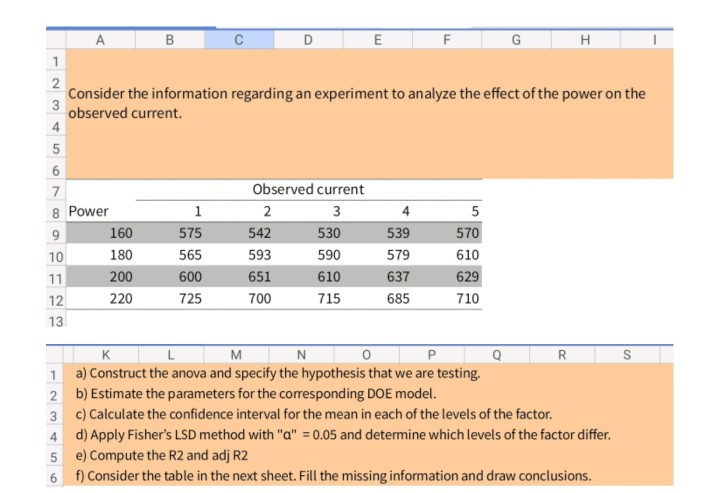 Solved A B C D E E F G H I on WN Consider the information | Chegg.com