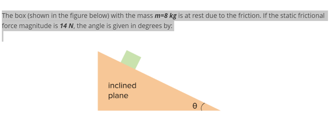 Solved The box (shown in the figure below) ﻿with the mass | Chegg.com