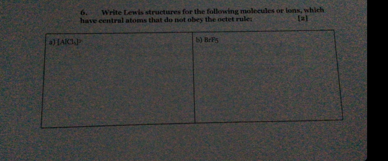 Solved Write Lewis structures for the following molecules or | Chegg.com