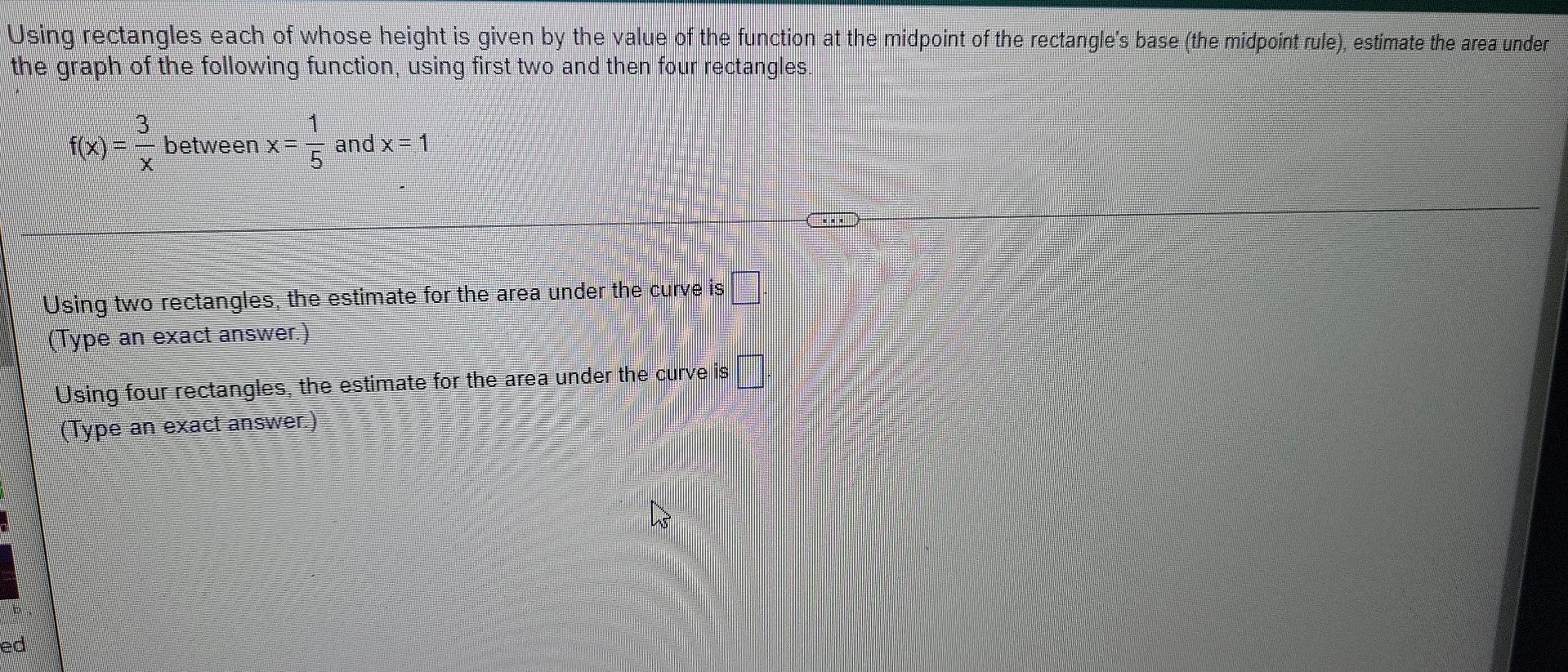Solved Using rectangles each of whose height is given by the | Chegg.com