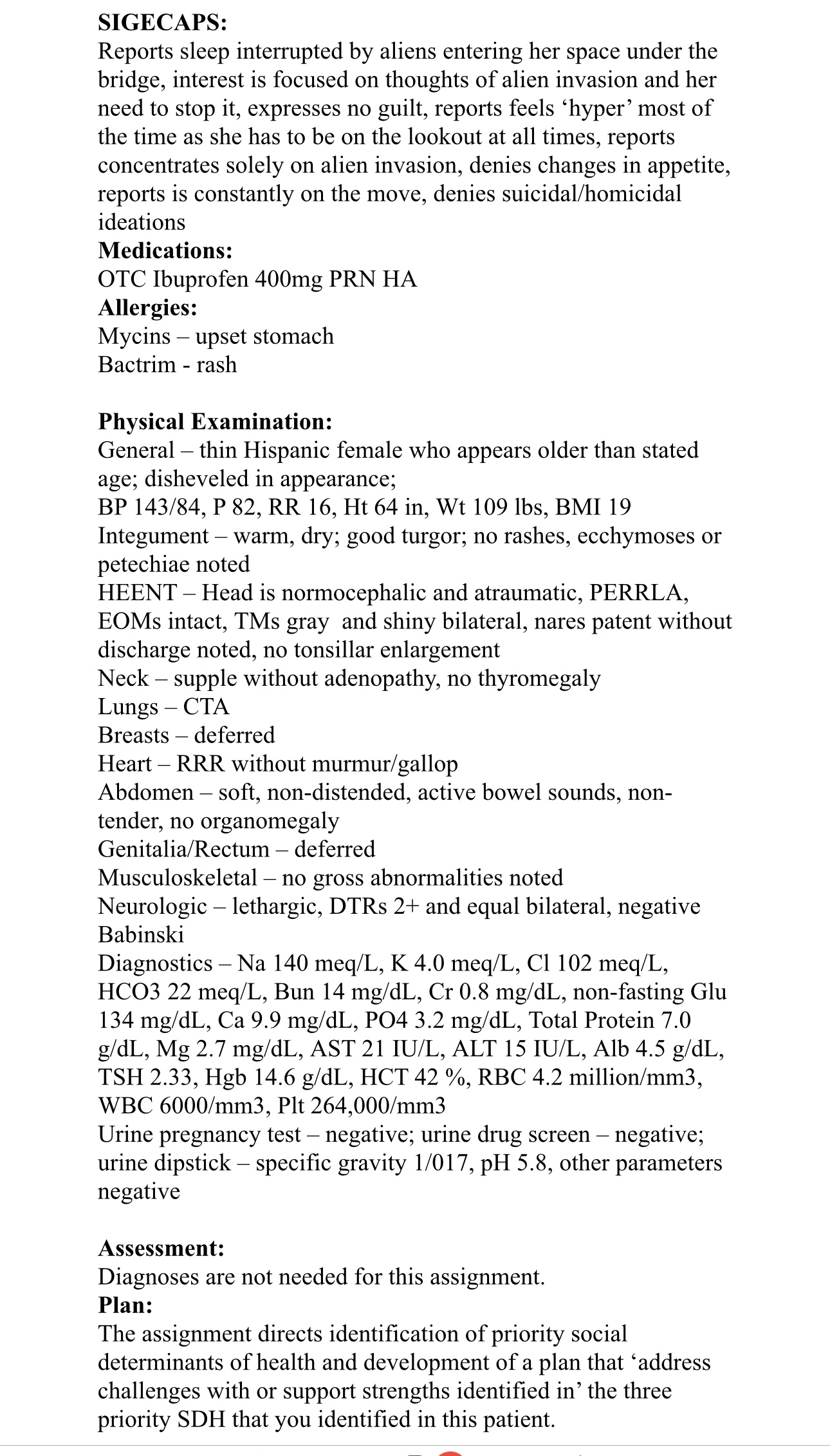 Solved SIGECAPS:Reports sleep interrupted by aliens entering | Chegg.com
