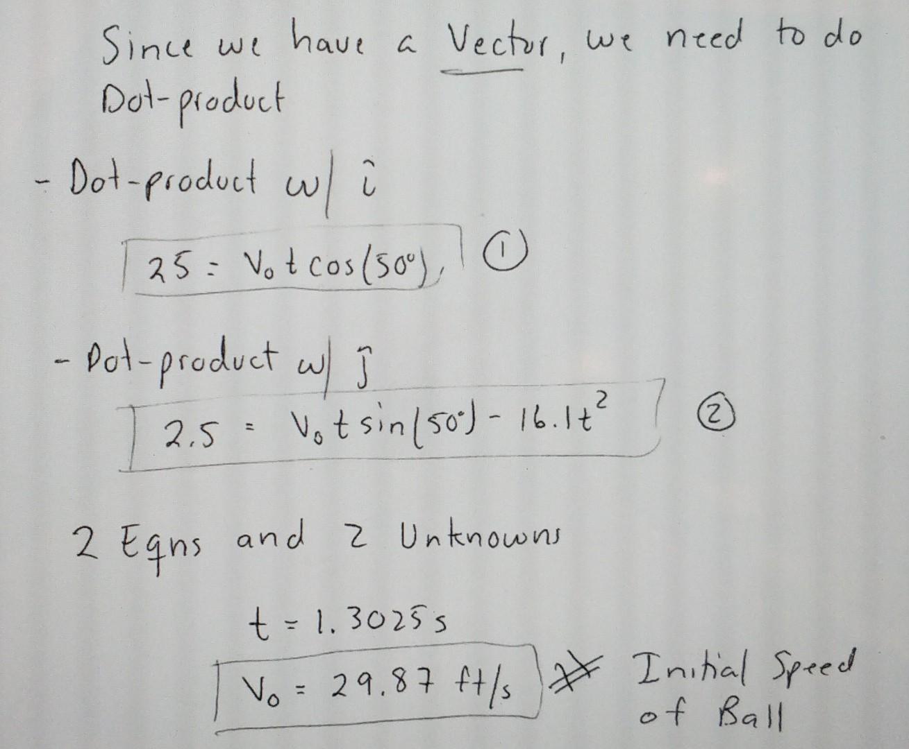 Solved two equations and two unknowns, the answer is already | Chegg.com