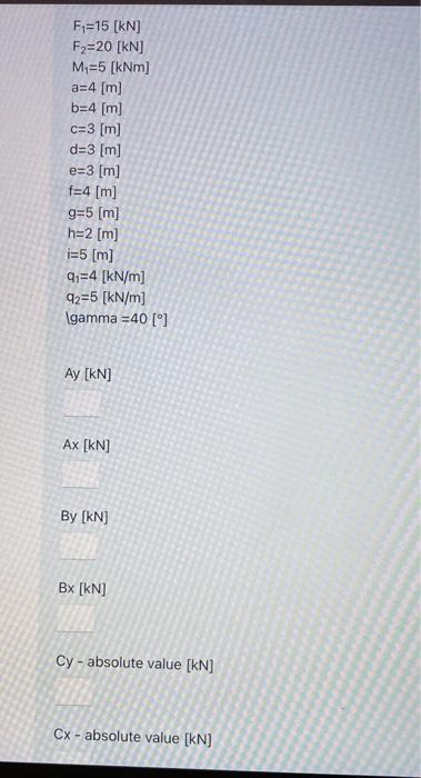 Solved calculate the reaction forces of the 3-pin frames and | Chegg.com