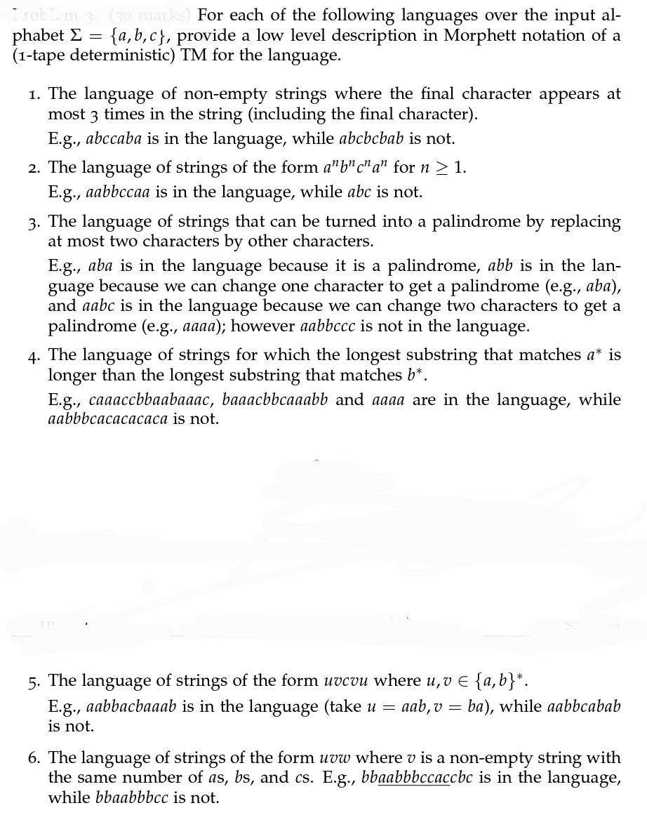 Solved The language of strings of the form uvcvu where | Chegg.com