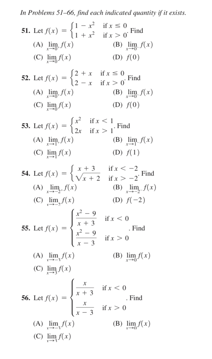 Solved In Problems 51-66, ﻿find each indicated quantity if | Chegg.com
