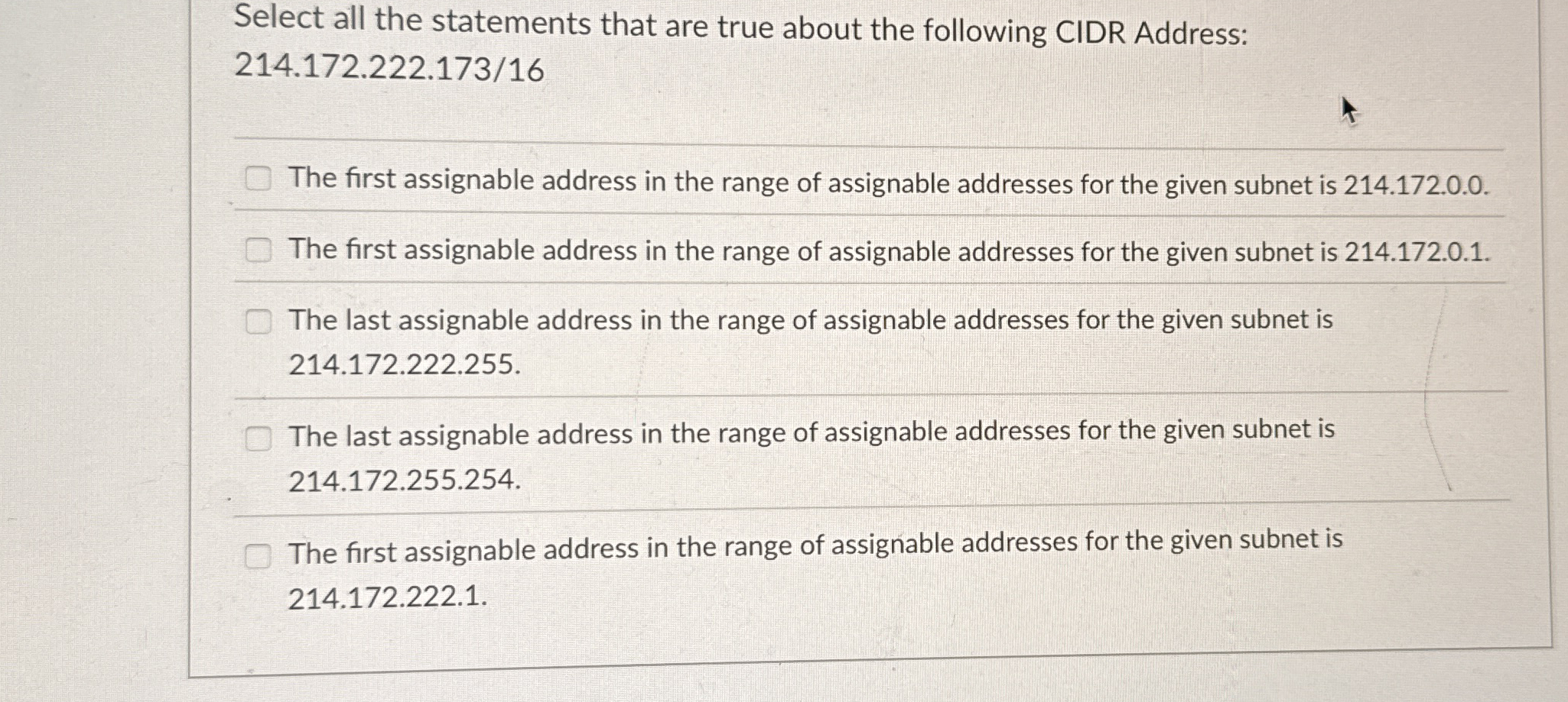 Solved Select all the statements that are true about the | Chegg.com