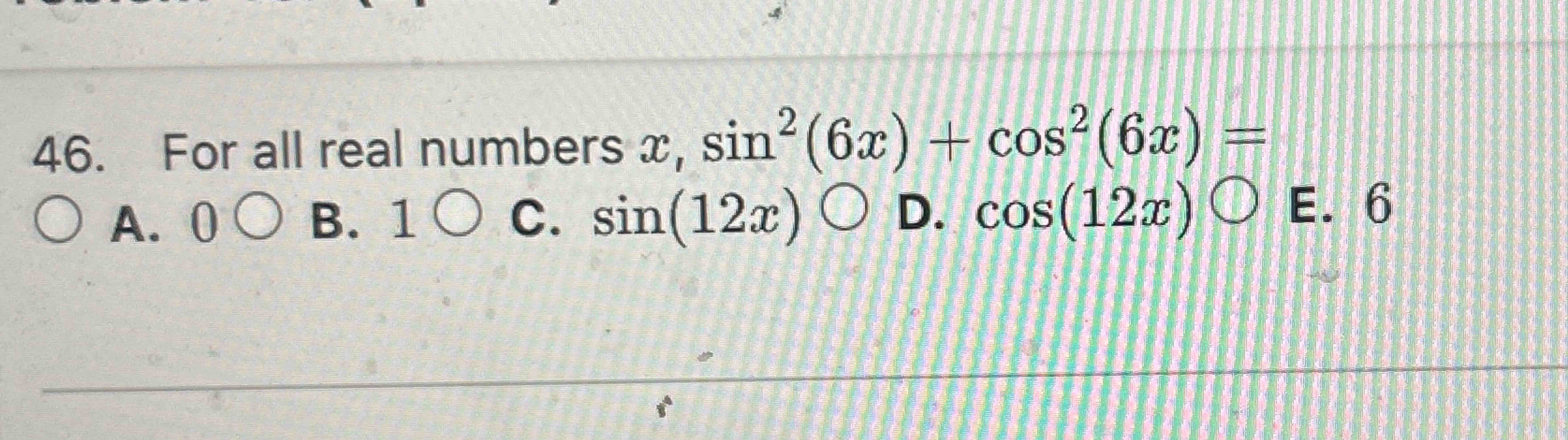 Solved For all real numbers | Chegg.com