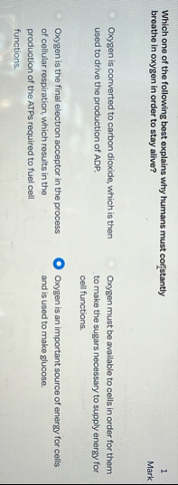 Solved Which one of the following best explains why humans | Chegg.com