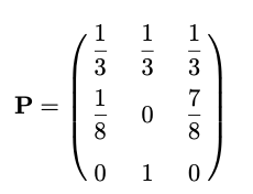 The one-step transition probability matrix of a | Chegg.com