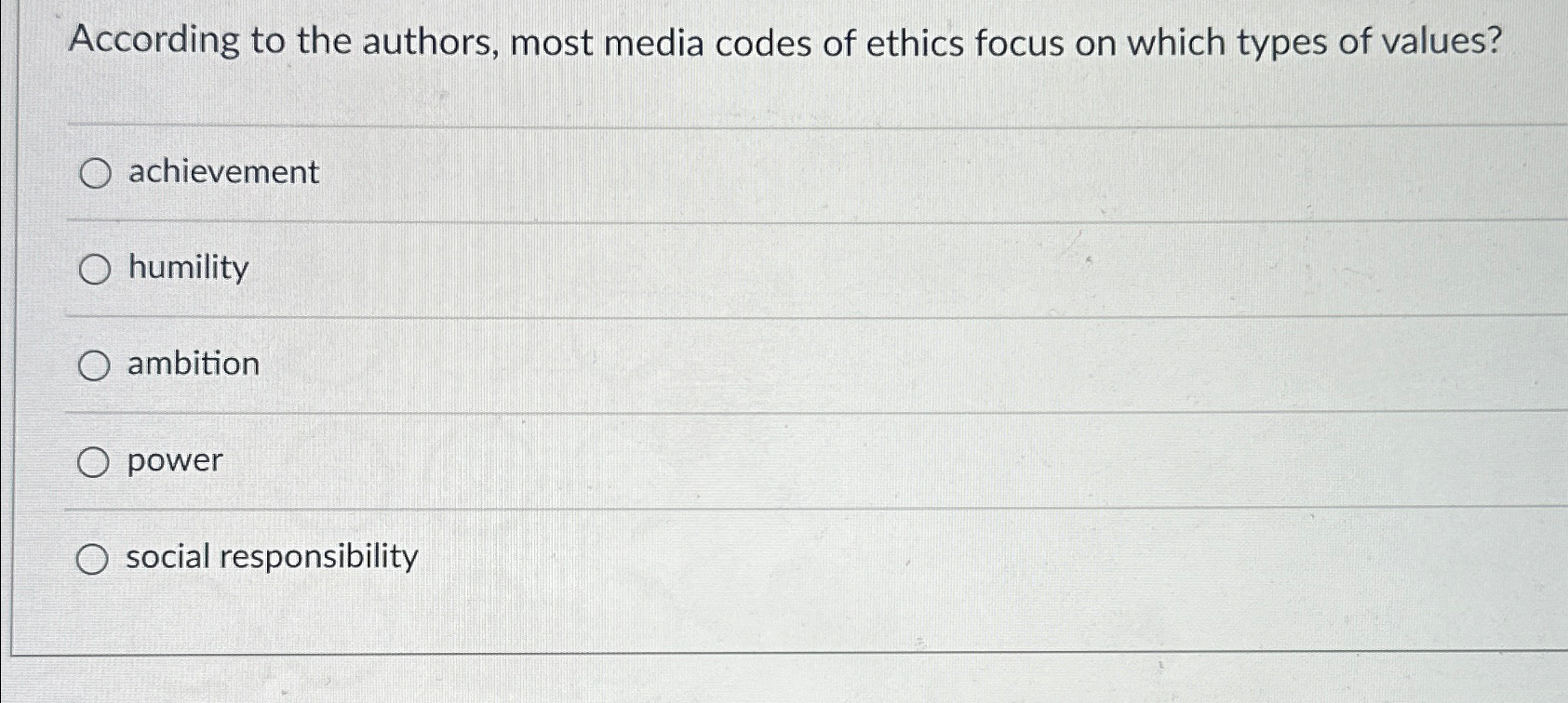 According to the authors, most media codes of ethics | Chegg.com