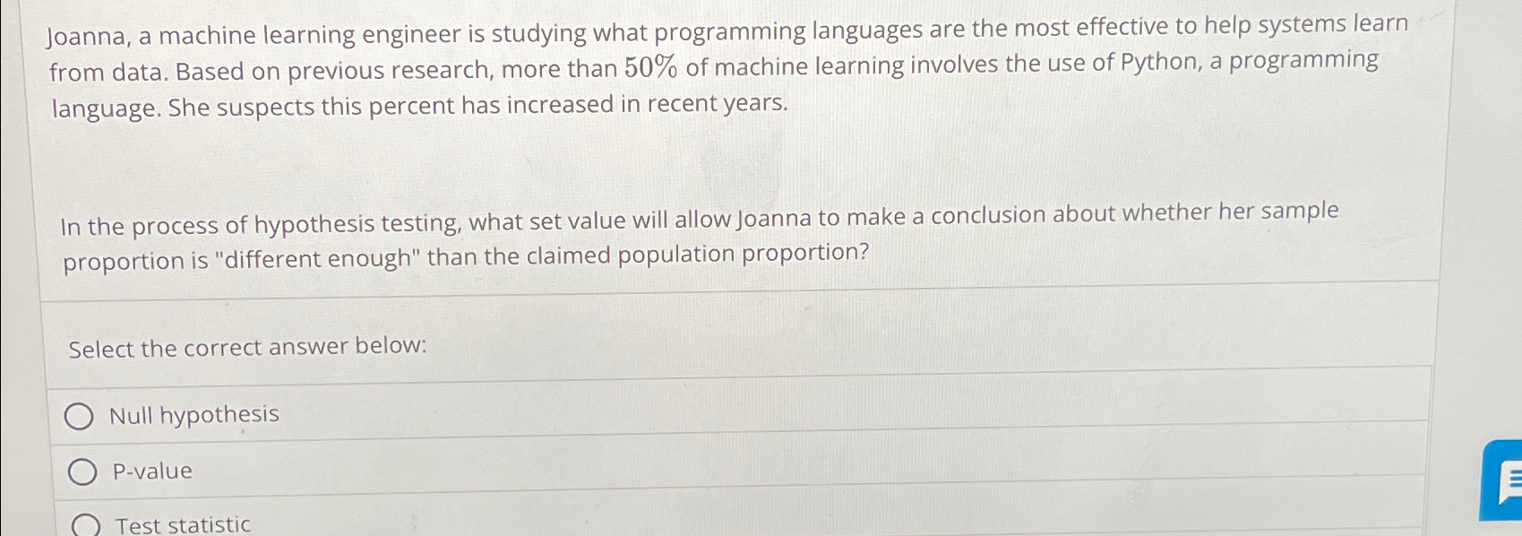 Solved Joanna, a machine learning engineer is studying what | Chegg.com