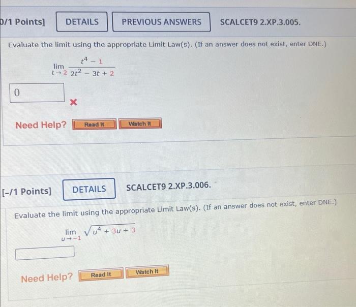 Solved Evaluate the limit using the appropriate Limit | Chegg.com