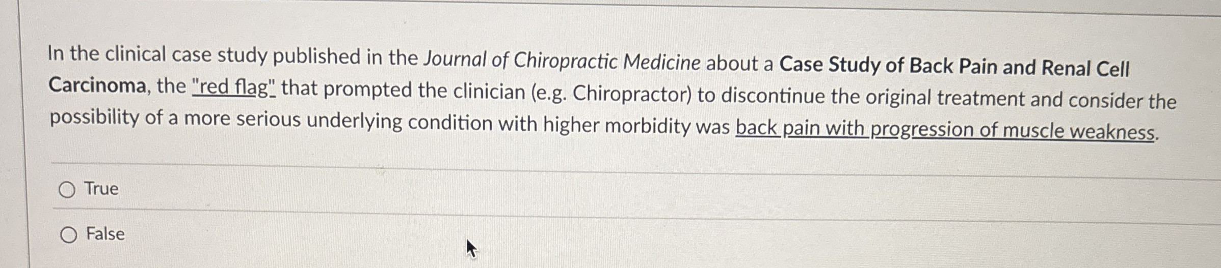 Solved In the clinical case study published in the Journal | Chegg.com
