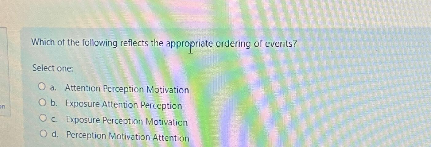 Solved Which of the following reflects the appropriate | Chegg.com