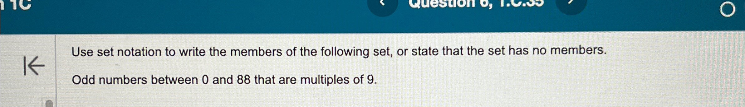 Solved Use set notation to write the members of the | Chegg.com