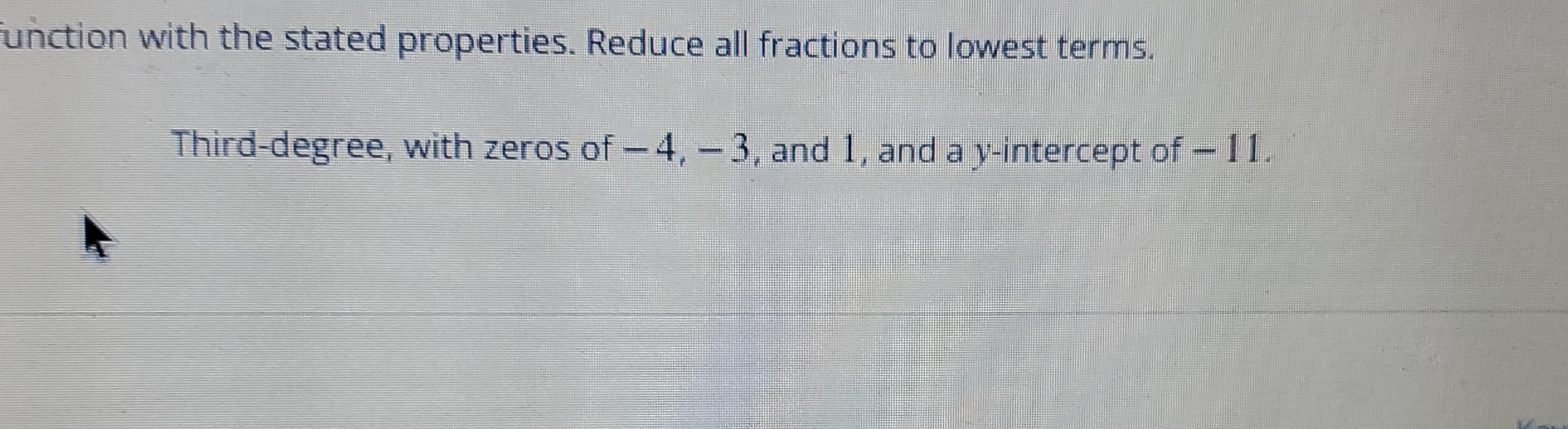 Solved unction with the stated properties. Reduce all | Chegg.com
