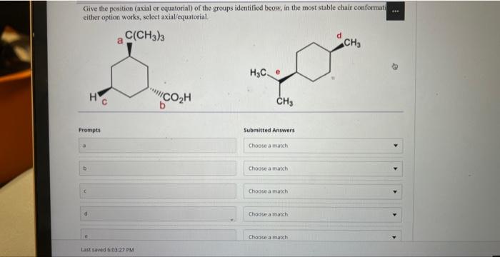 [solved] Give The Position Axial Or Equatorial Of The Gr