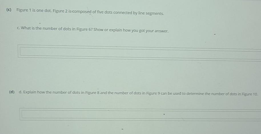 Solved 1 The first five figures in a pattern are shown | Chegg.com