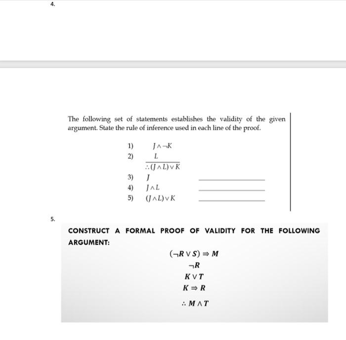 Solved Write the rule of replacement/inference used in each | Chegg.com