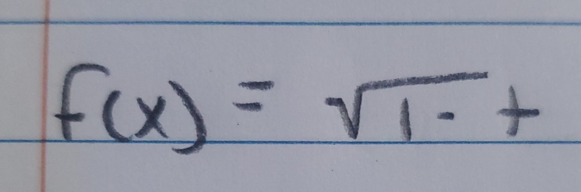 Solved f(x)=1-t2 | Chegg.com