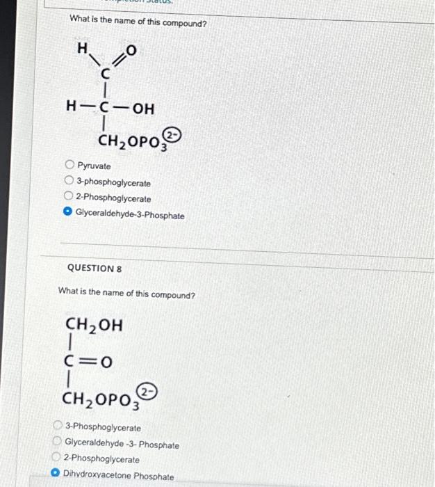 Solved What is the name of this compound? Pyruvate | Chegg.com