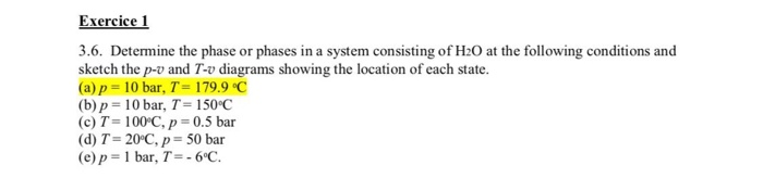 Solved Exercice 1 3.6. Determine the phase or phases in a | Chegg.com