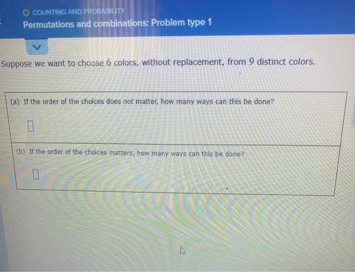 Solved O COUNTING AND PROBABILITY Permutations and | Chegg.com