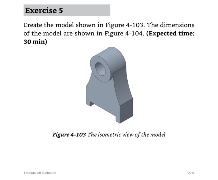 Solved Exercise 5 Create the model shown in Figure 4-103. | Chegg.com