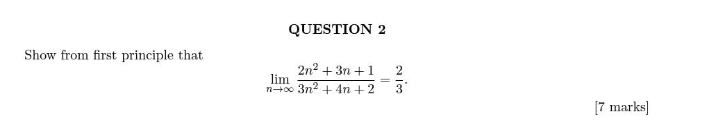 Solved QUESTION 2Show from first principle | Chegg.com