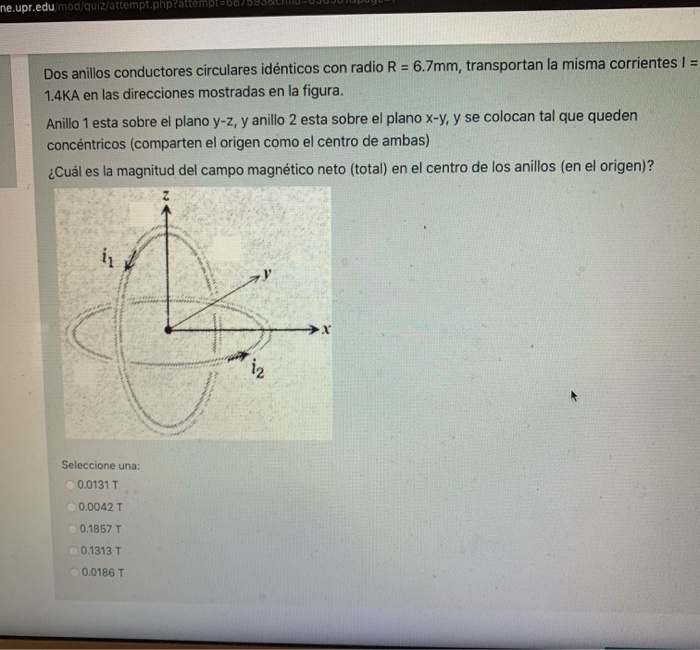 Solved Two identical circular conductor rings with radius R | Chegg.com