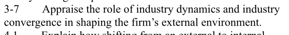 Solved Appraise the role of industry dynamics and industry | Chegg.com