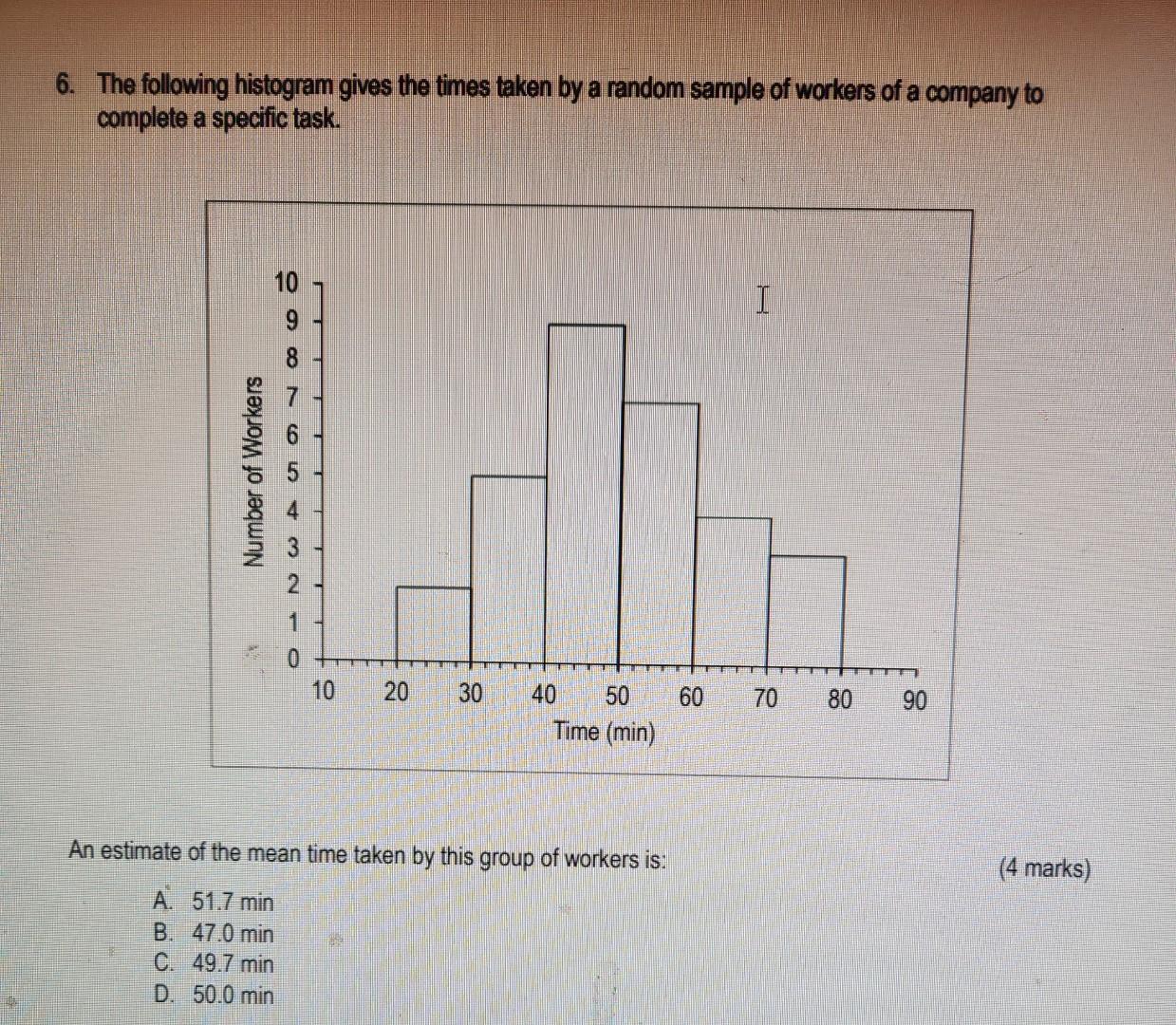 Solved Choose the most appropriate answer. Write down the | Chegg.com