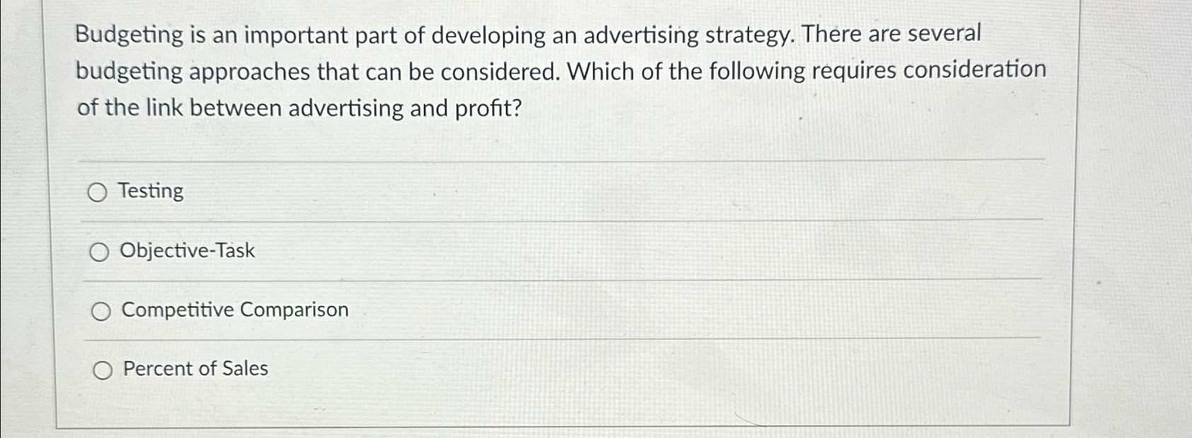 Solved Budgeting is an important part of developing an | Chegg.com
