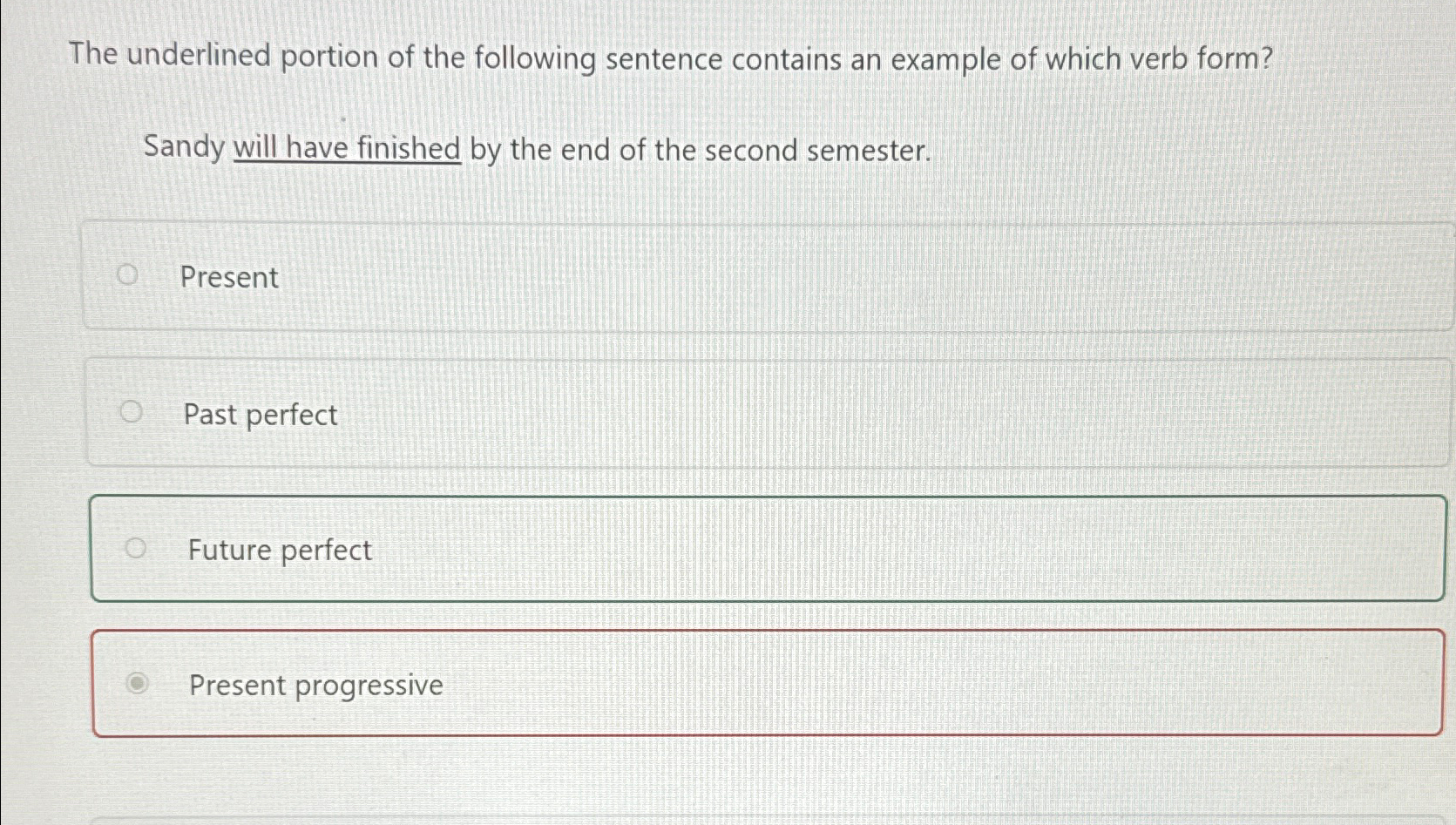 The underlined portion of the following sentence | Chegg.com