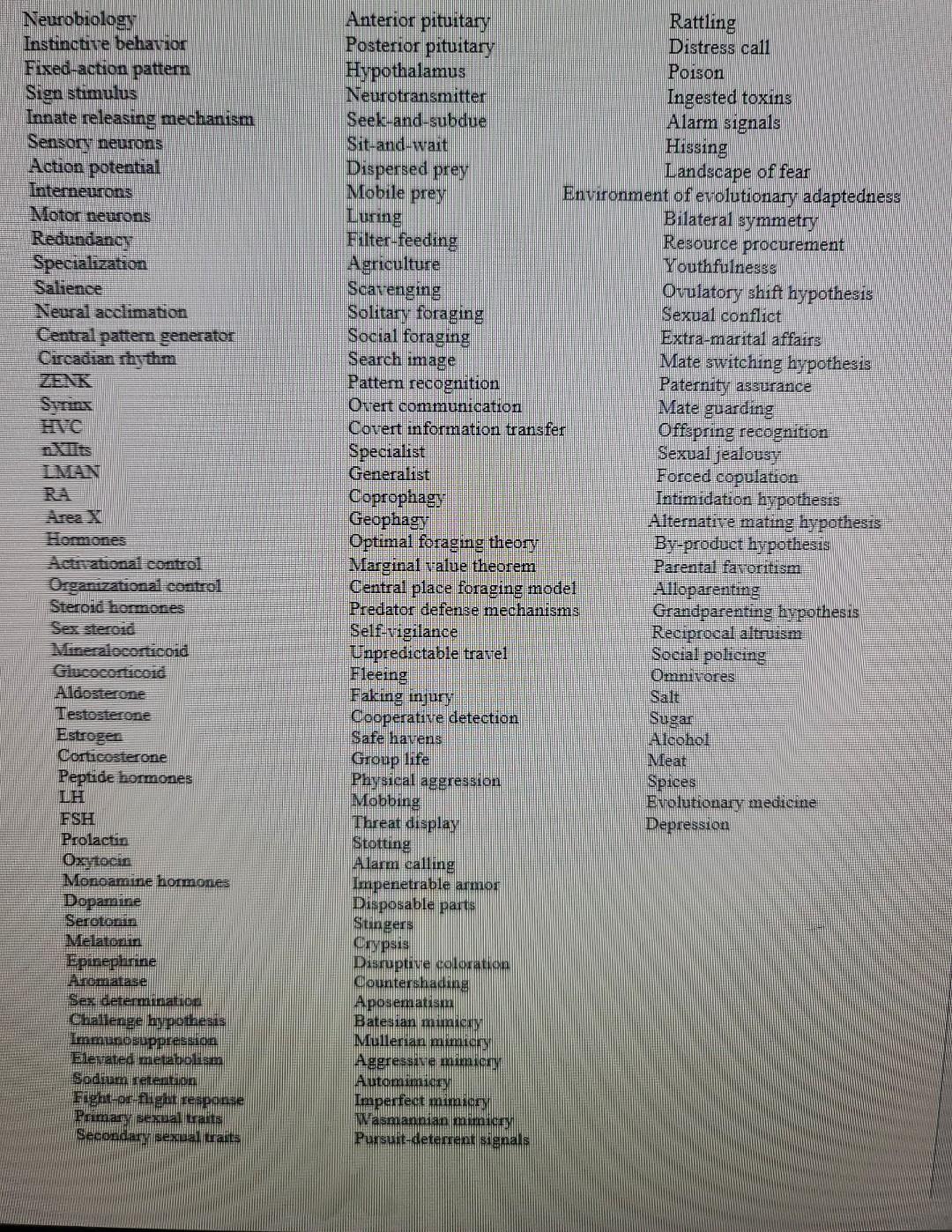 D Question 18 1 pts This theory and model of animal | Chegg.com